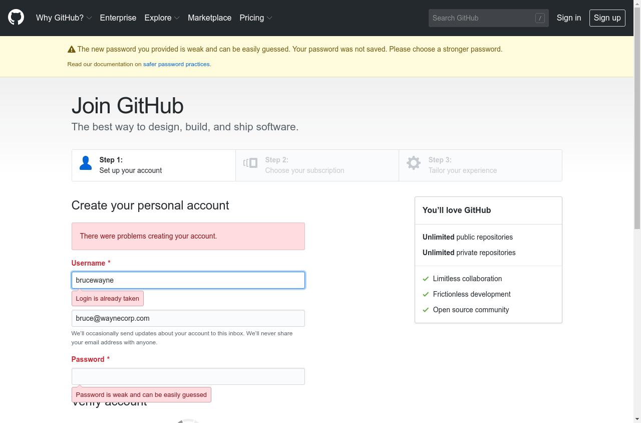 [Success] Test: Login to Github